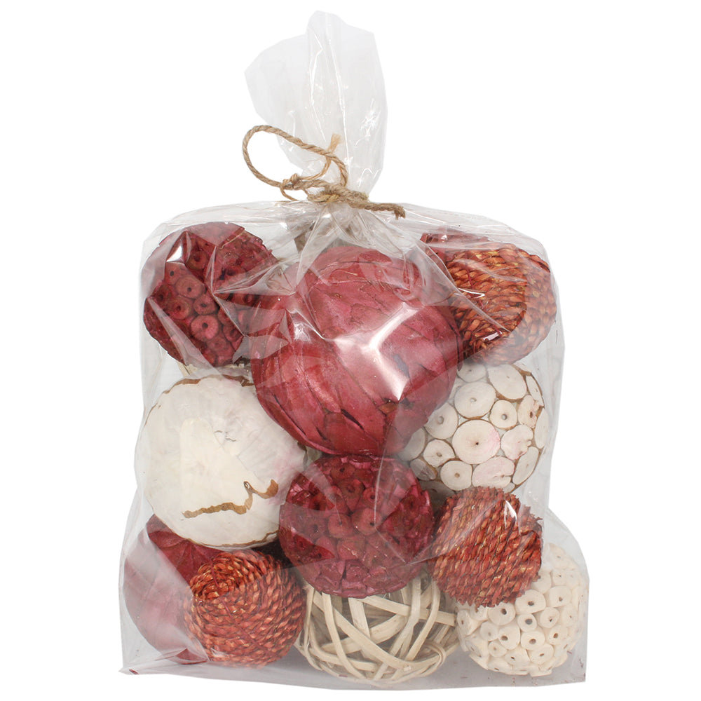 Dried Exotics Orbs 18 pieces - Rust/Natural | India House